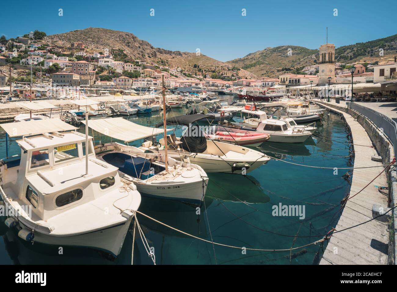 Hydra Port at Hydra Island, Greece Stock Photo - Alamy