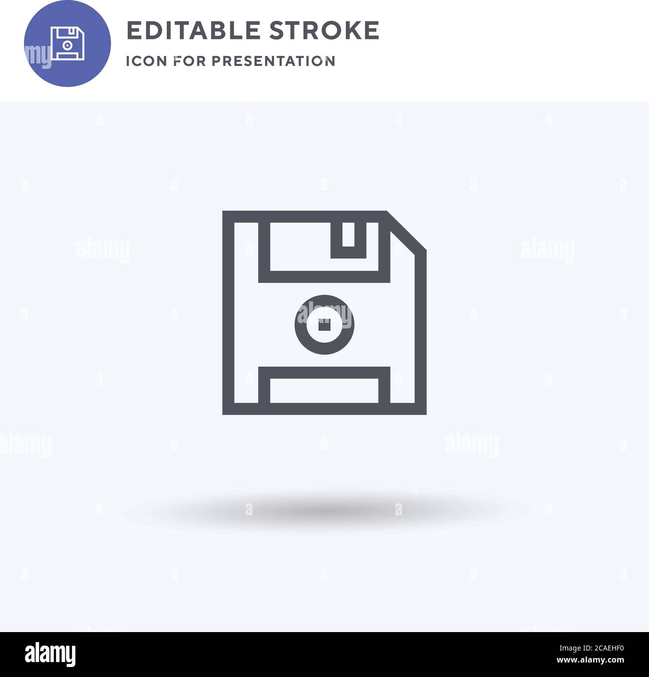 Floppy Disk icon vector, filled flat sign, solid pictogram isolated on ...