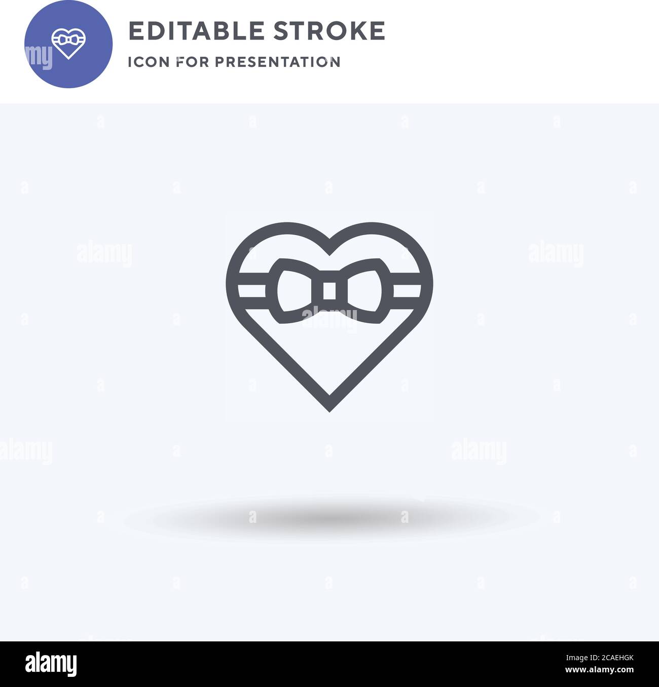 Chocolate Box icon vector, filled flat sign, solid pictogram isolated ...