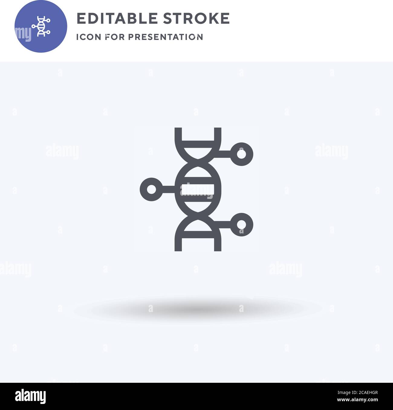 Genetics icon vector, filled flat sign, solid pictogram isolated on ...