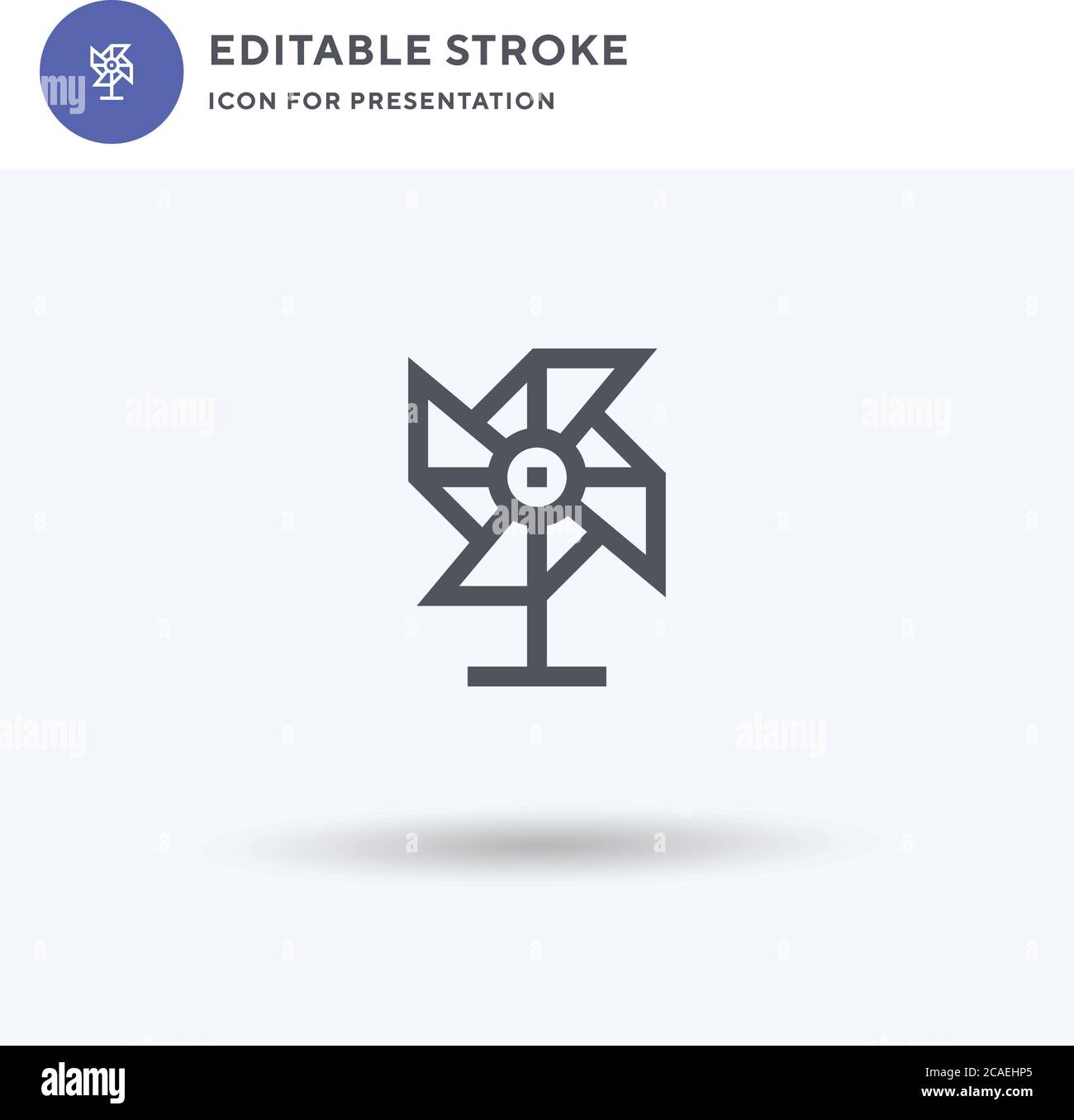 Pinwheel icon vector, filled flat sign, solid pictogram isolated on ...