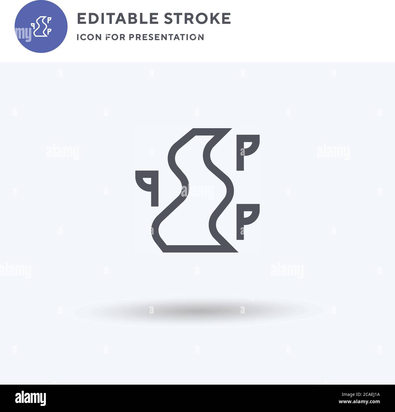 Ramp icon vector, filled flat sign, solid pictogram isolated on white ...