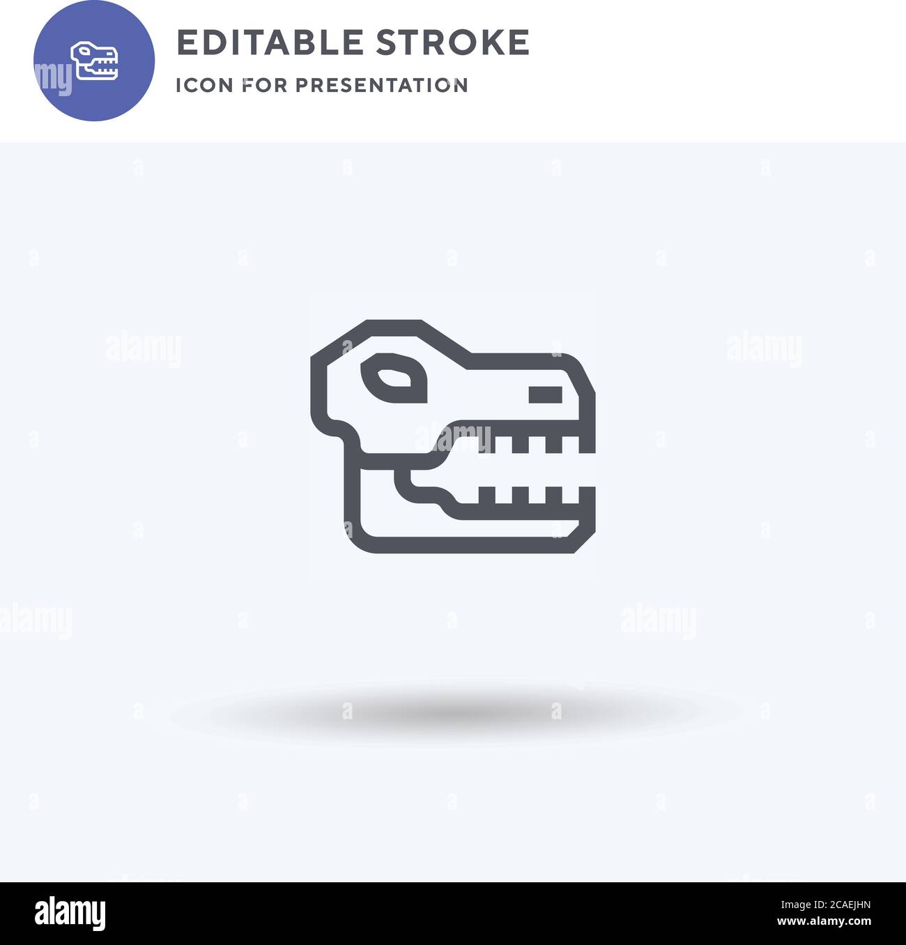 Skull icon vector, filled flat sign, solid pictogram isolated on white ...