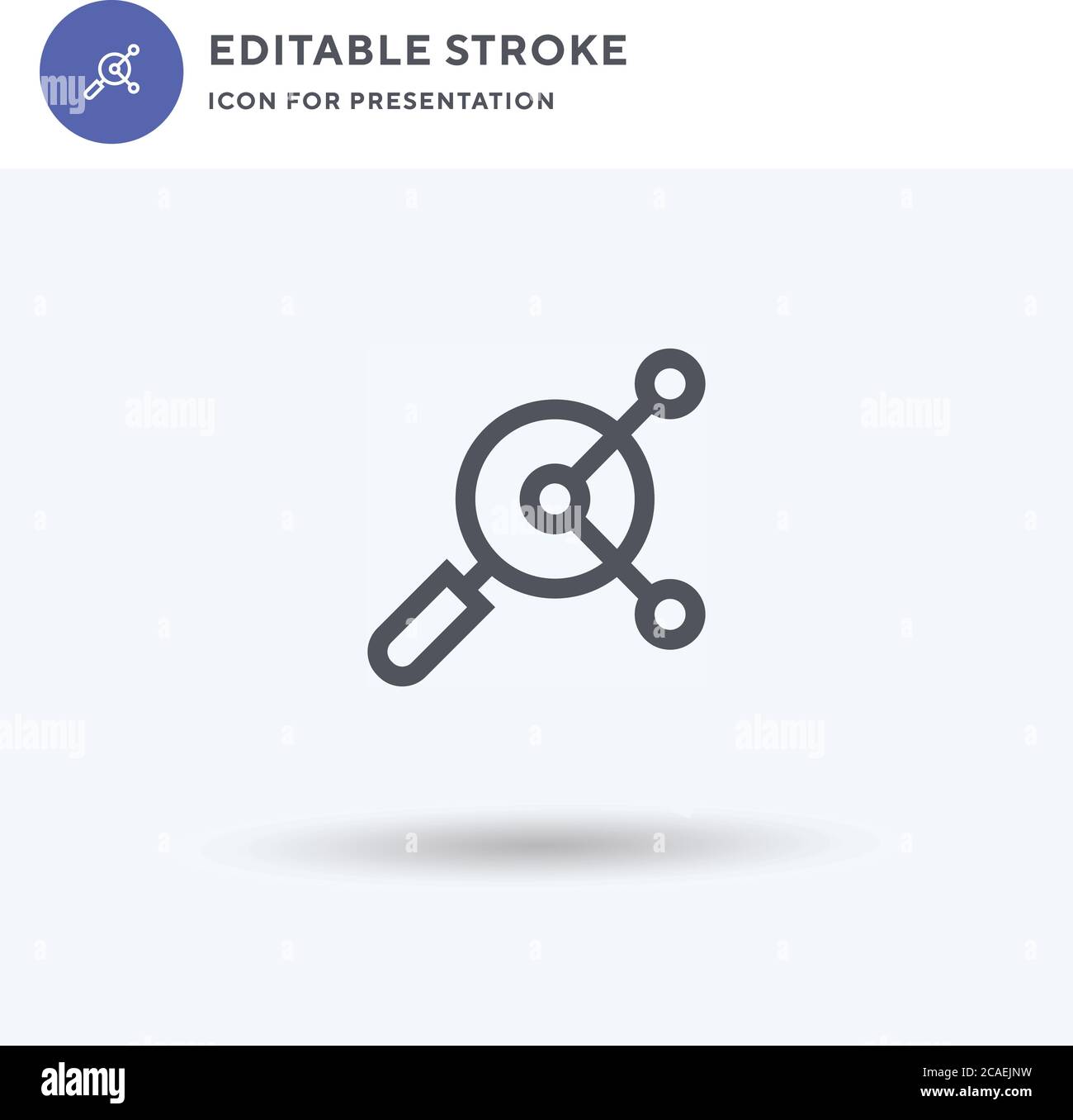 Research icon vector, filled flat sign, solid pictogram isolated on ...