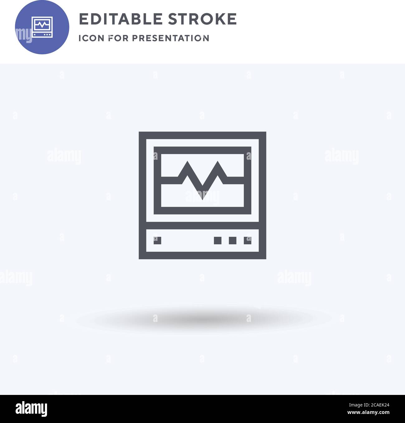 Icu icon vector, filled flat sign, solid pictogram isolated on white ...