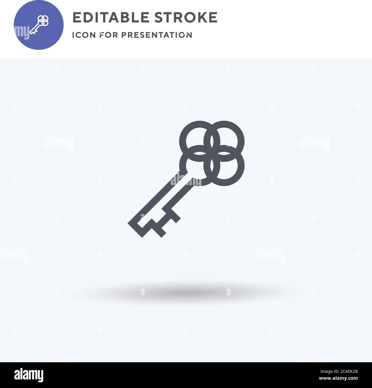 Key icon vector, filled flat sign, solid pictogram isolated on white ...