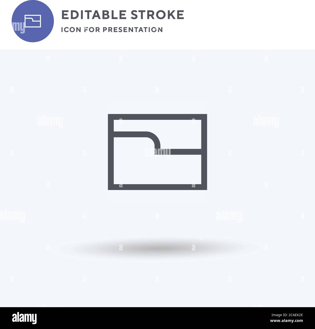 Open Folder icon vector, filled flat sign, solid pictogram isolated on ...