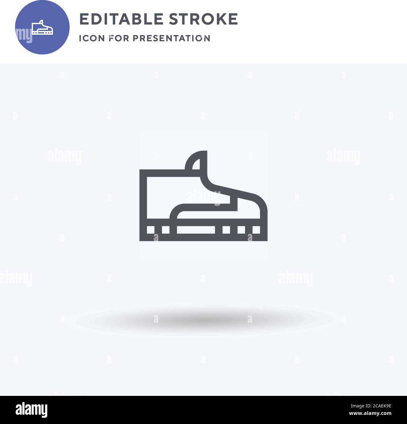 Footwear icon vector, filled flat sign, solid pictogram isolated on ...