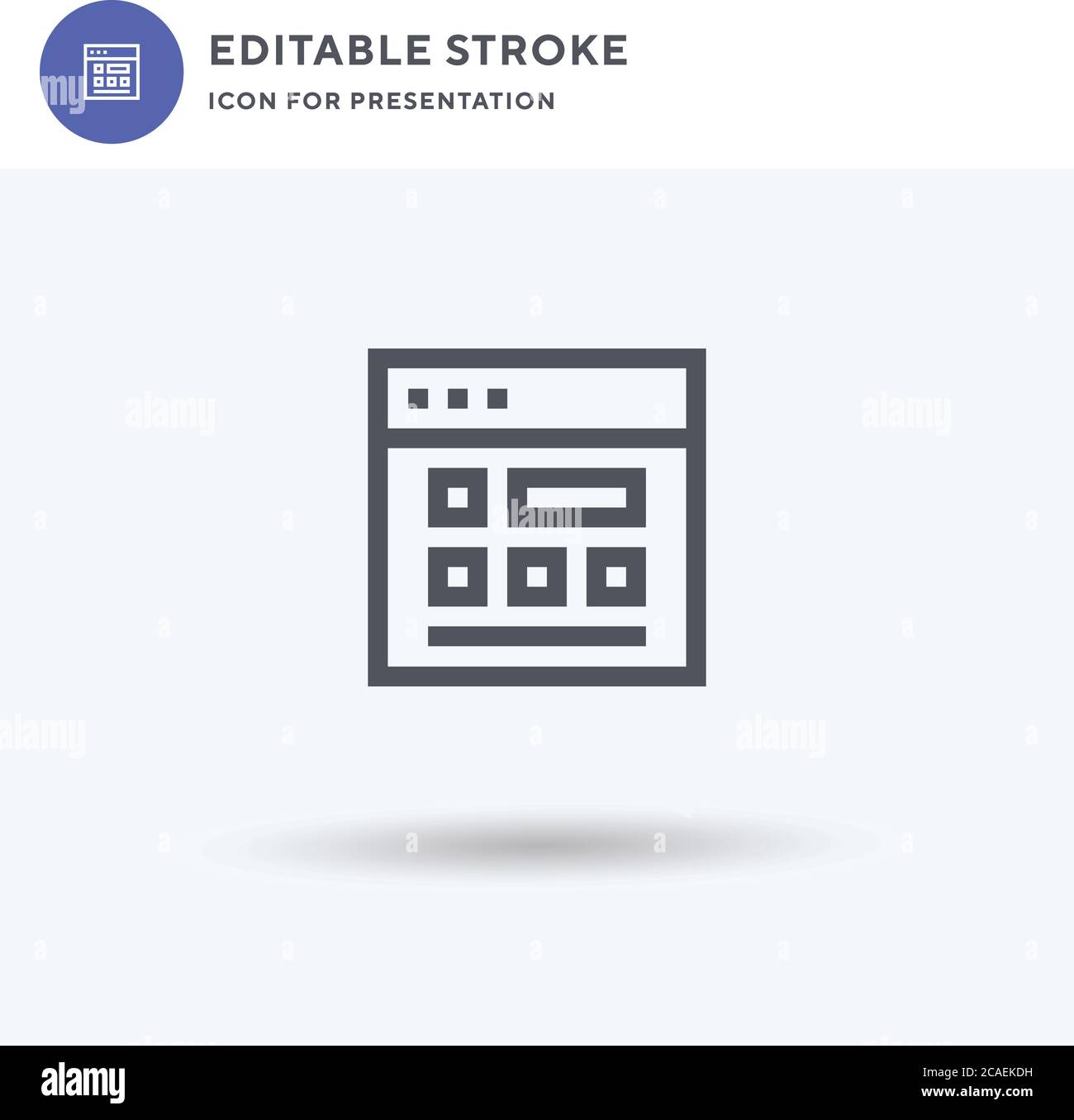 Wireframe icon vector, filled flat sign, solid pictogram isolated on ...