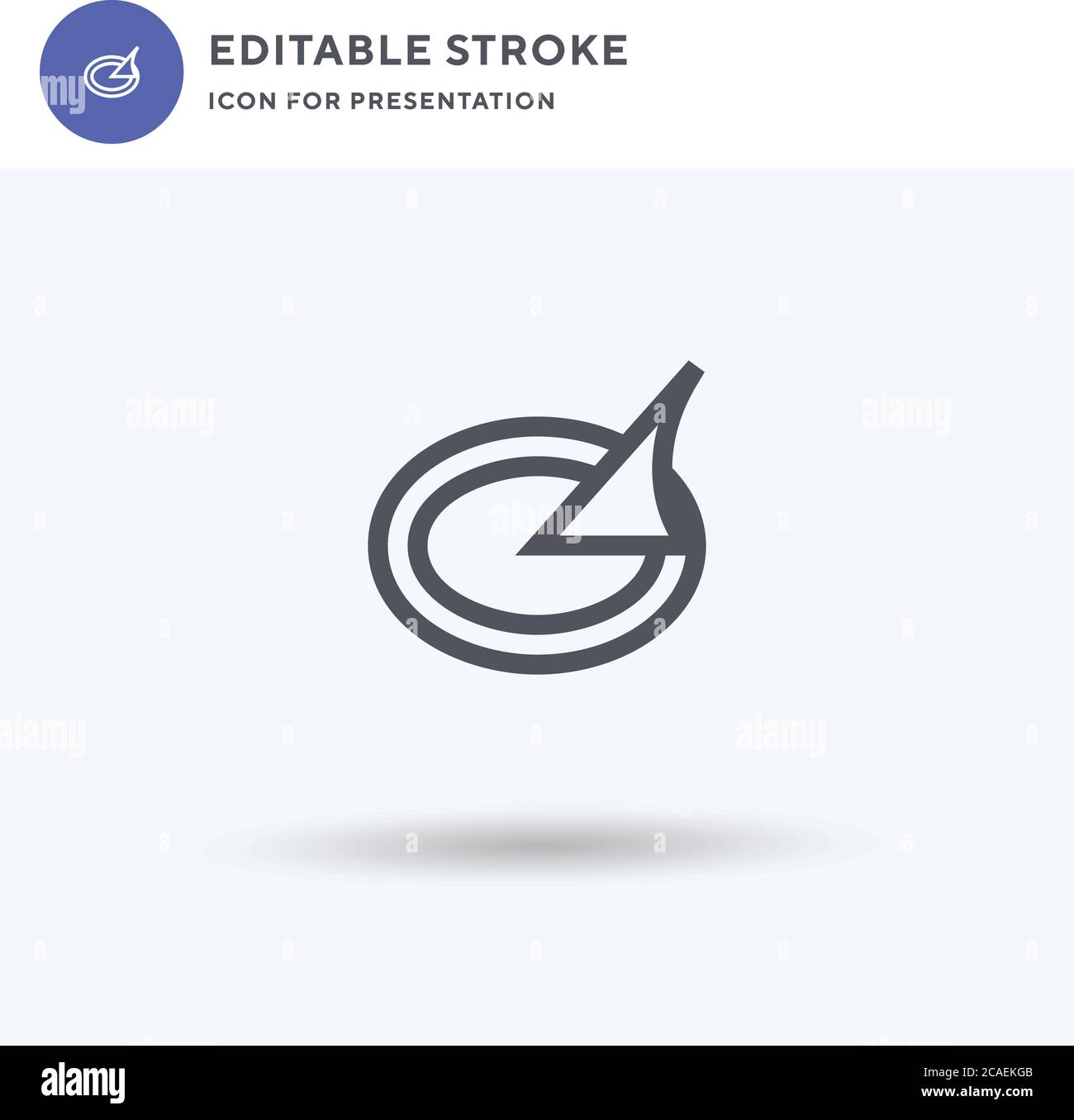 Sundial icon vector, filled flat sign, solid pictogram isolated on ...