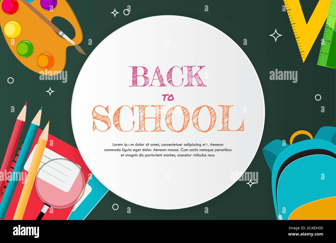 Back to School Abstract Background. Vector Illustration Stock Vector ...