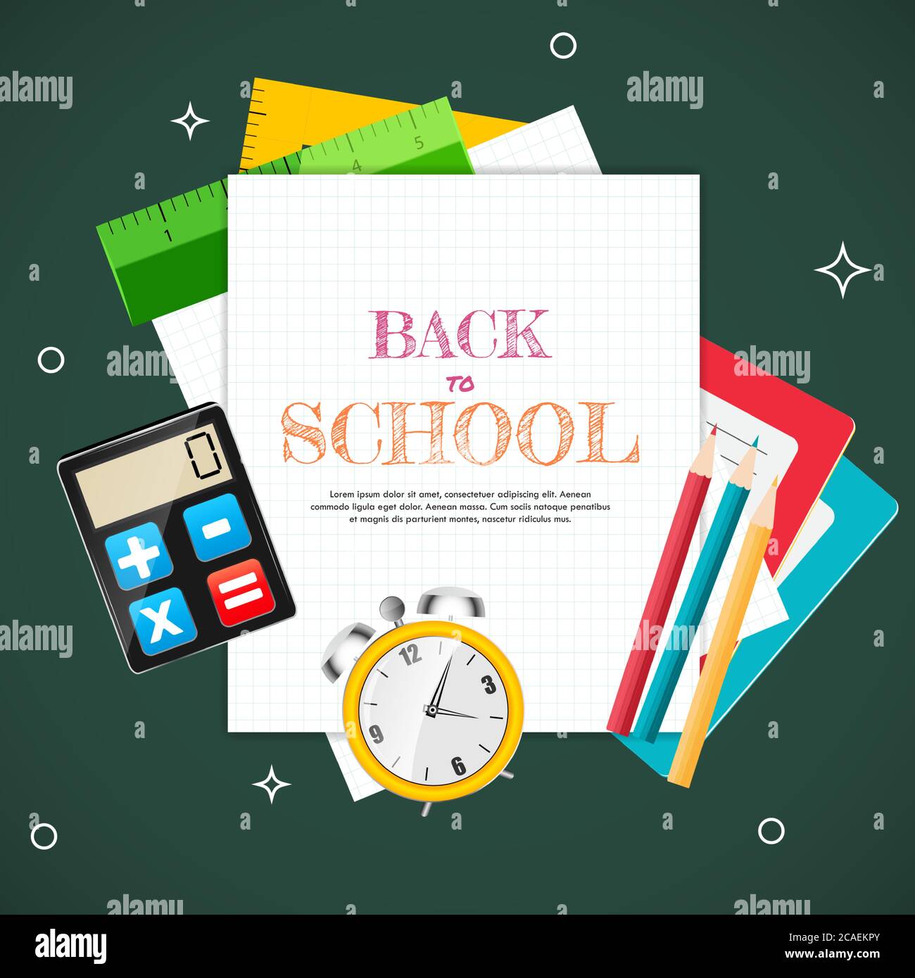 Back to School Abstract Background. Vector Illustration Stock Vector ...