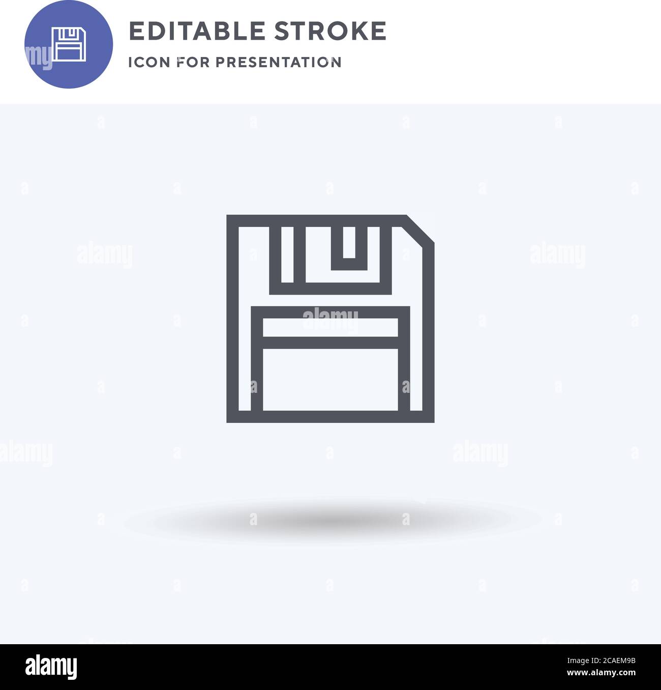 Floppy Disk icon vector, filled flat sign, solid pictogram isolated on ...