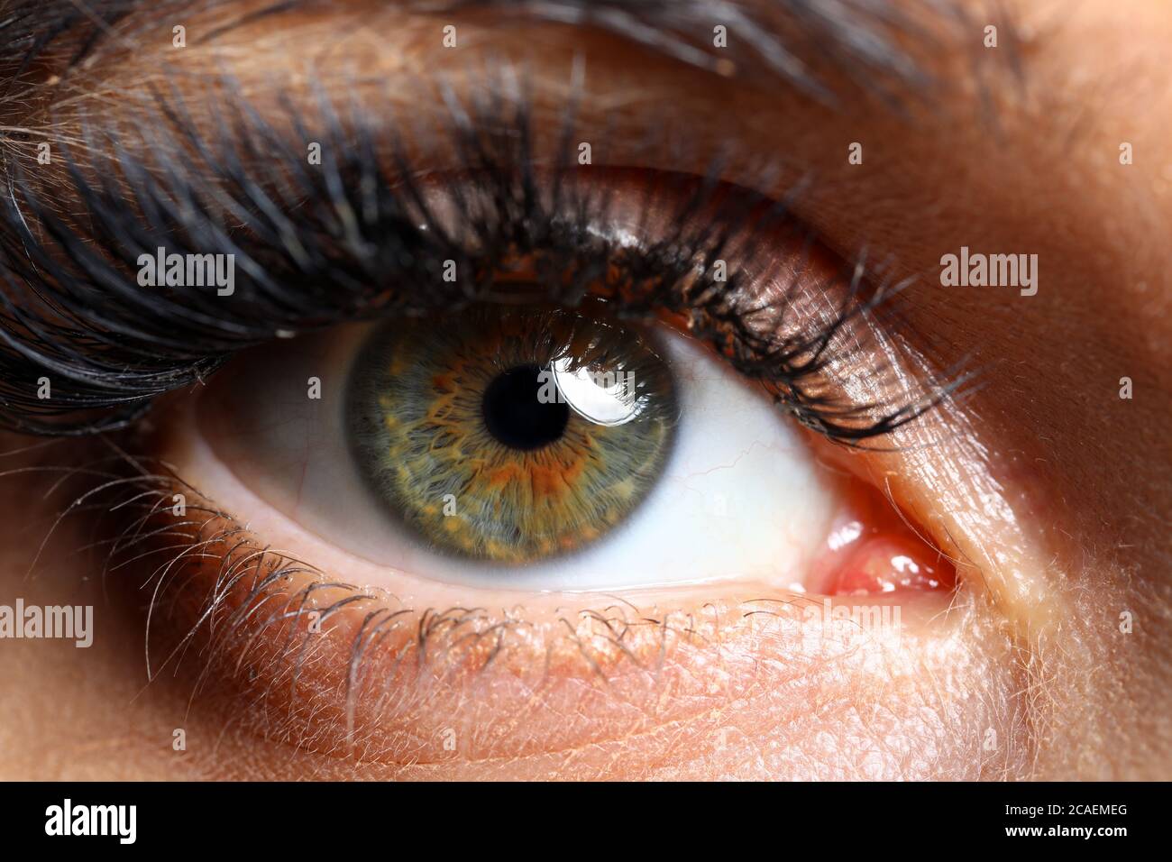 Female face part opened hi-res stock photography and images - Alamy