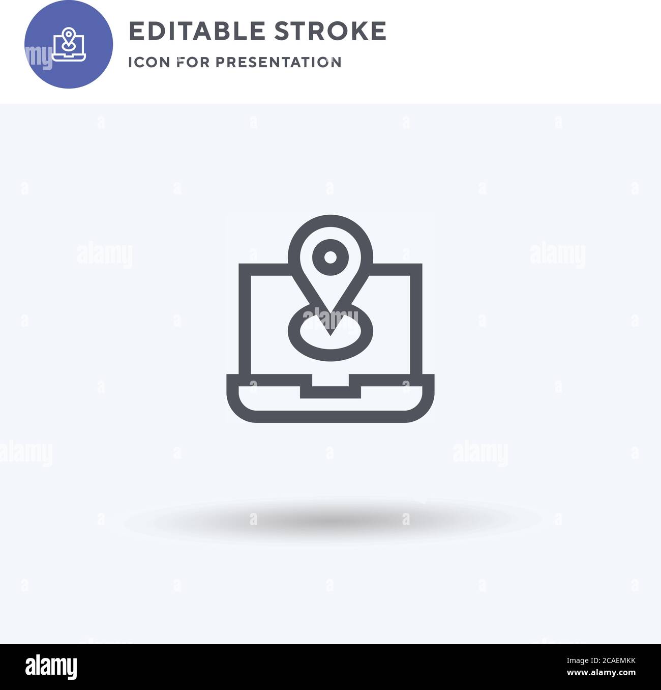 Location icon vector, filled flat sign, solid pictogram isolated on ...