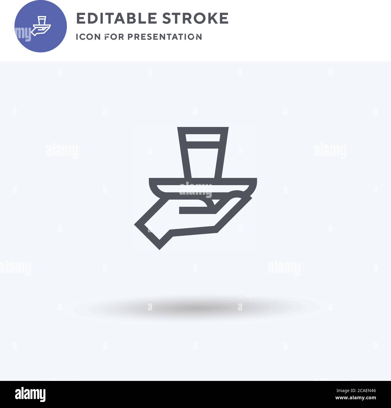 Serve icon vector, filled flat sign, solid pictogram isolated on white ...
