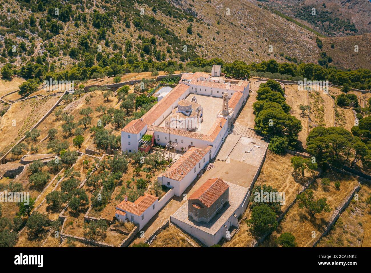 Prophet elias monastery hydra hi-res stock photography and images - Alamy