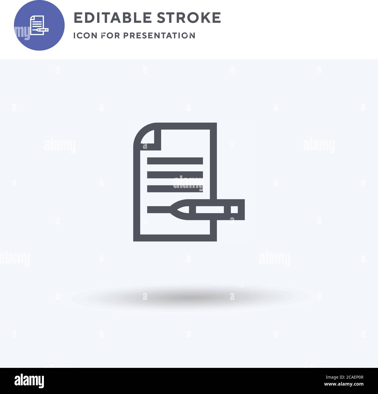 Contract icon vector, filled flat sign, solid pictogram isolated on ...