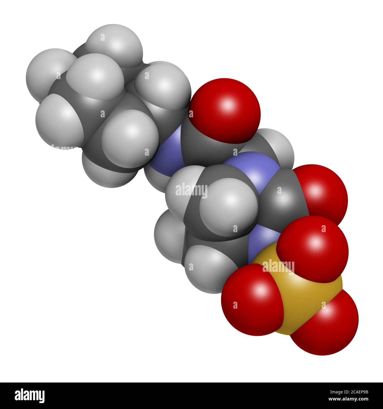 Relebactam drug molecule. Beta-lactamase inhibitor that is adminstered ...
