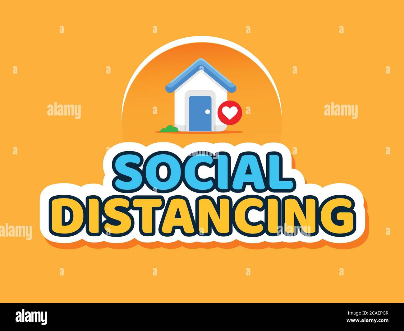 Social Distancing awareness for COVID19 Stock Vector Image & Art - Alamy