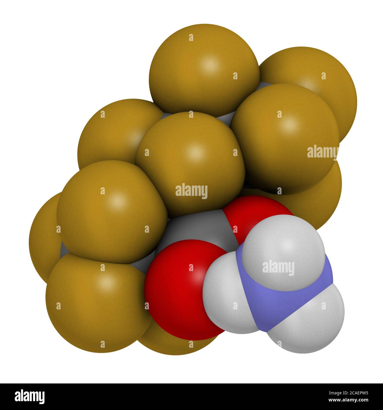 Ammonium perfluoro(2-methyl-3-oxahexanoate) molecule, also known as ...