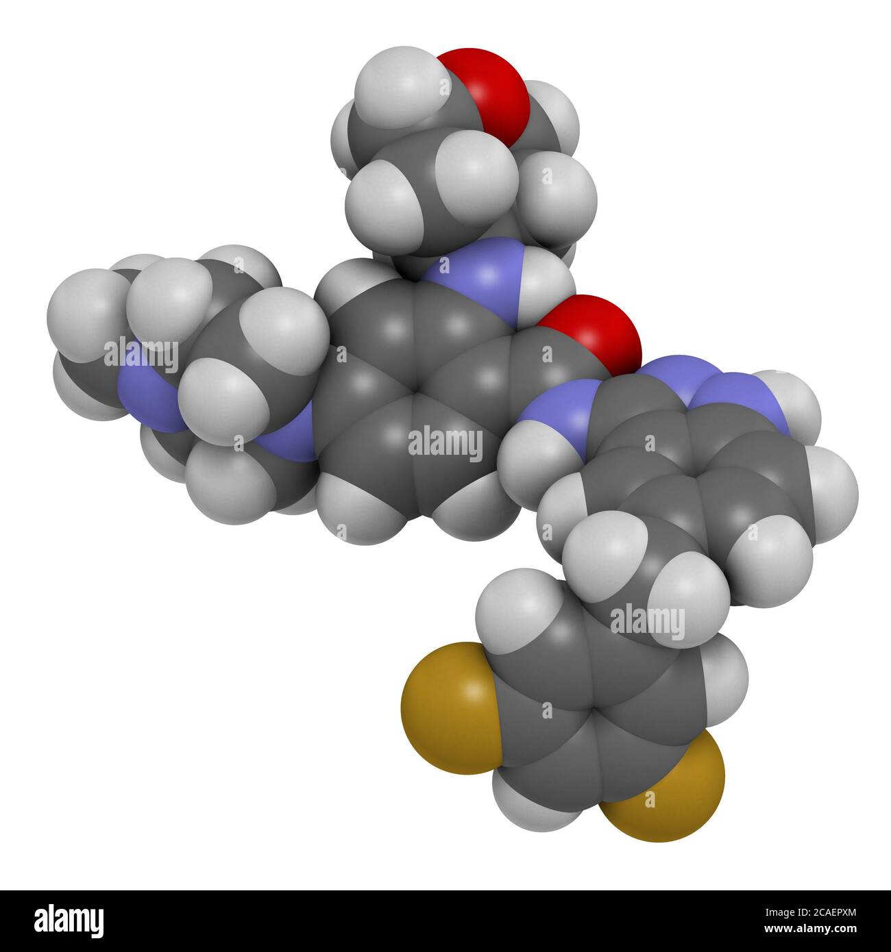 Entrectinib cancer drug molecule hi-res stock photography and images ...