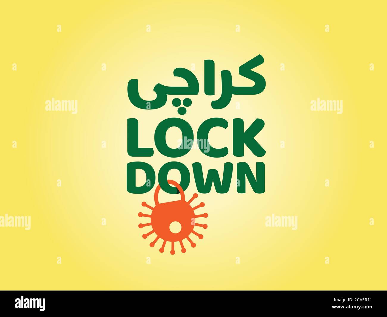 Karachi Written in Urdu Calligraphy, Karachi Lock down for Corona virus ...