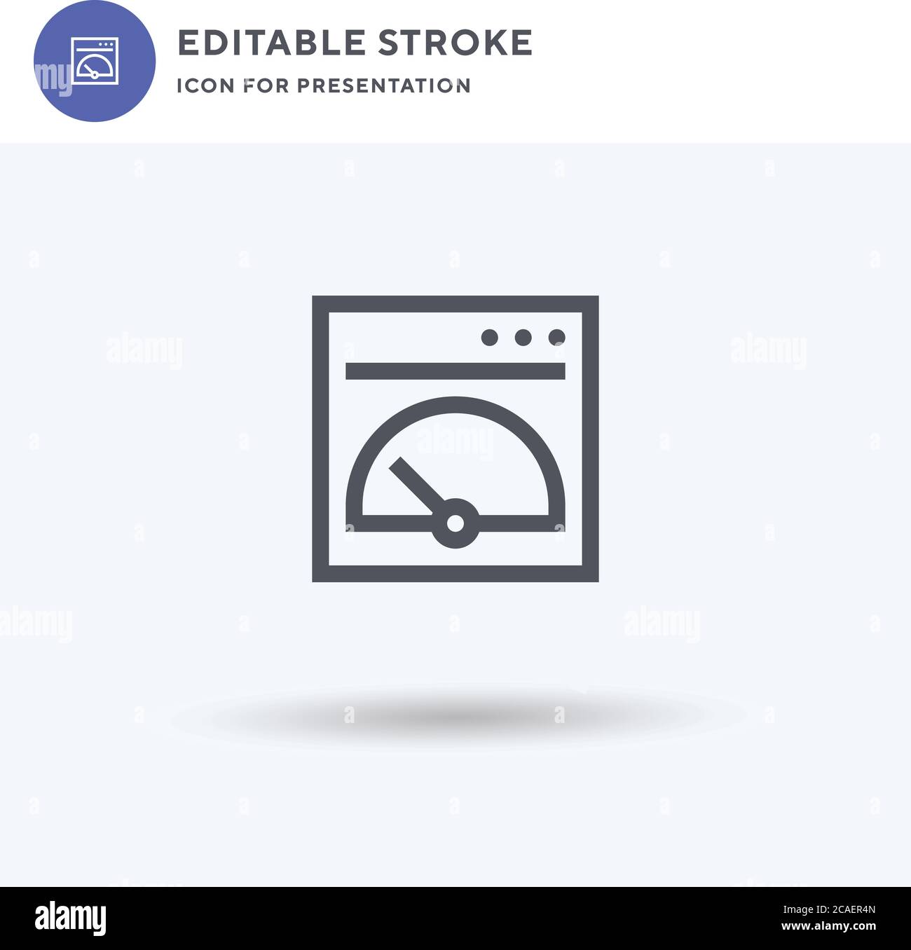 Dashboard icon vector, filled flat sign, solid pictogram isolated on ...