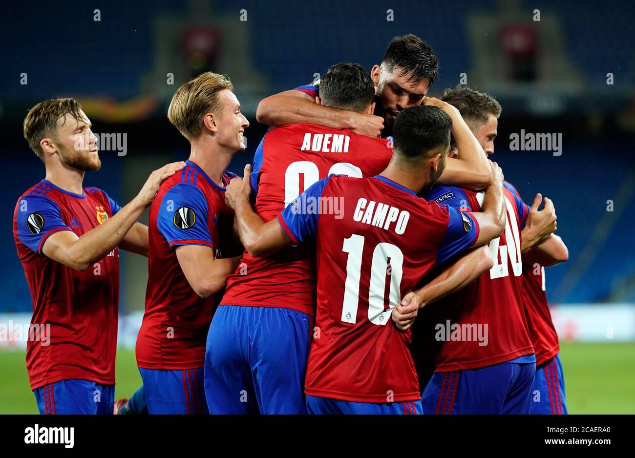 Basel, Switzerland. 06th Aug, 2020. Football: Europa League, FC Basel ...