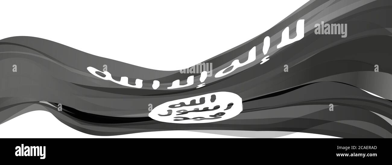 Black Standard, black flag of the Islamic state Stock Photo - Alamy