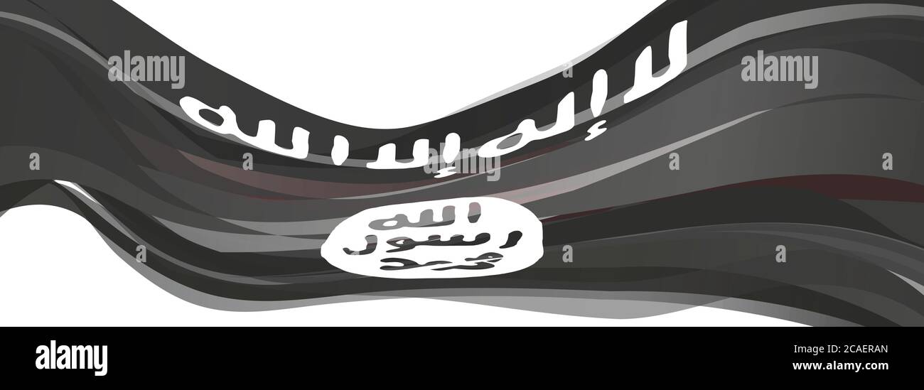 Black Standard, black flag of the Islamic state Stock Photo - Alamy
