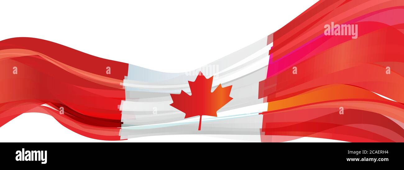 Flag of Canada, red white Canada flag Stock Photo - Alamy