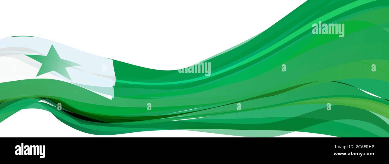 Esperanto Flag, the green flag of Esperanto Stock Photo - Alamy