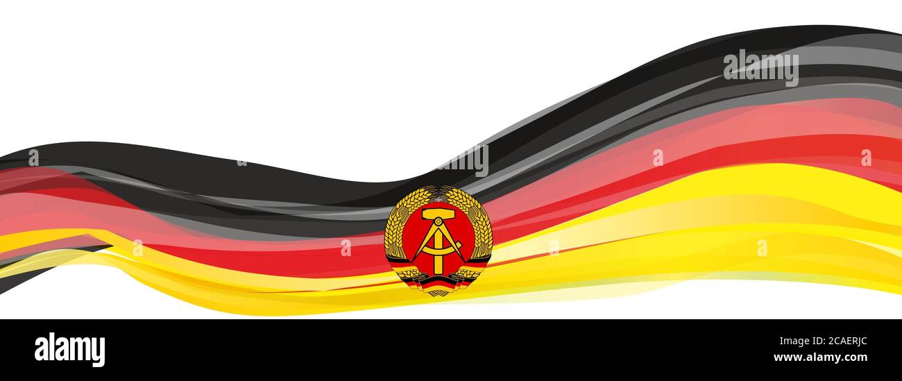 Flag of East Germany, German Democratic Republic Stock Photo - Alamy