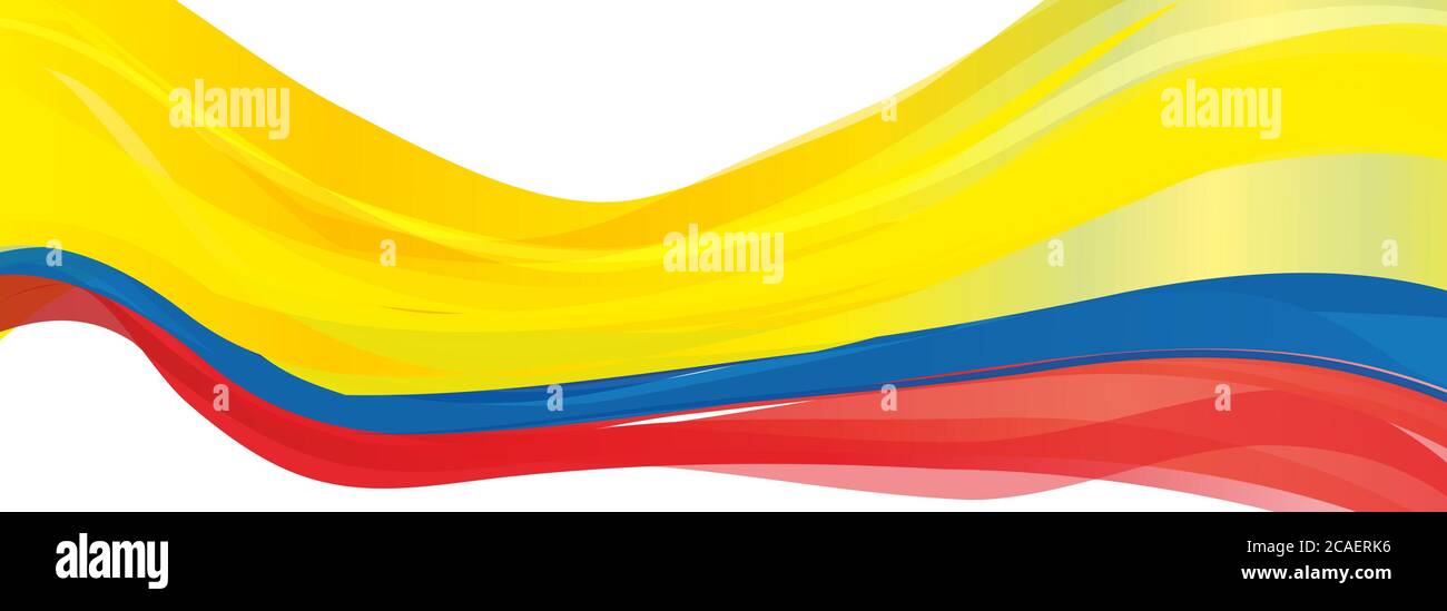 Flag of Colombia, yellow blue red Flag of the Republic of Colombia ...
