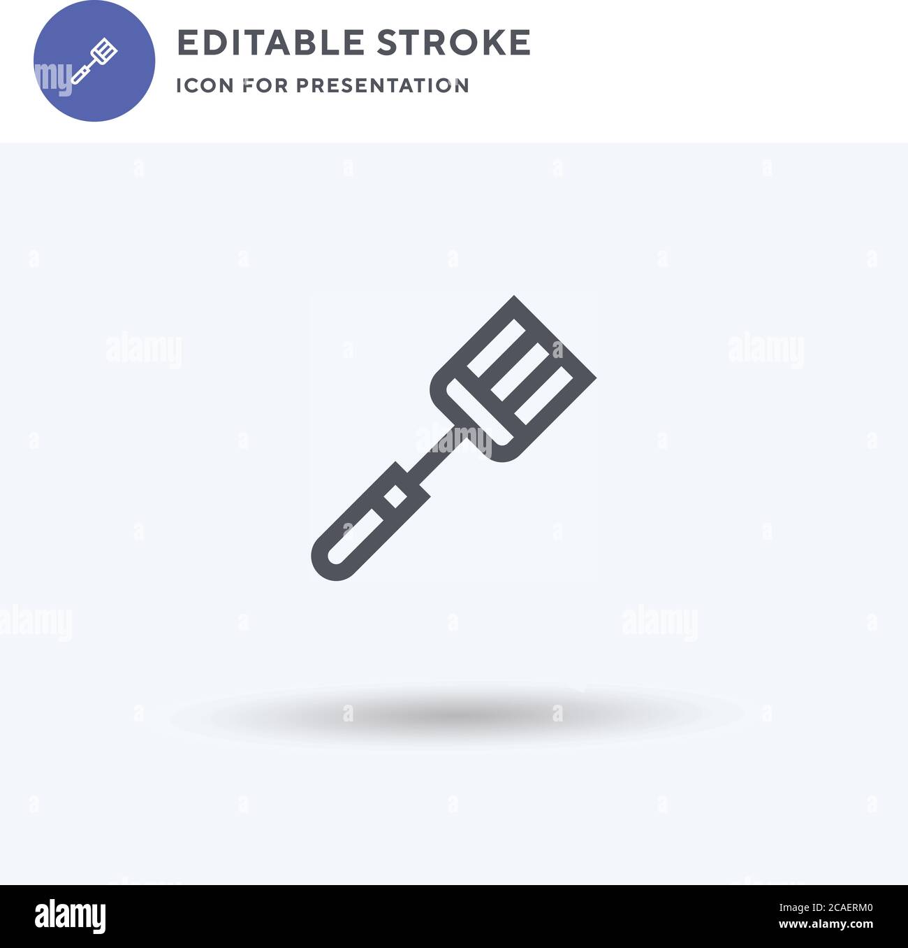 Spatula icon vector, filled flat sign, solid pictogram isolated on ...