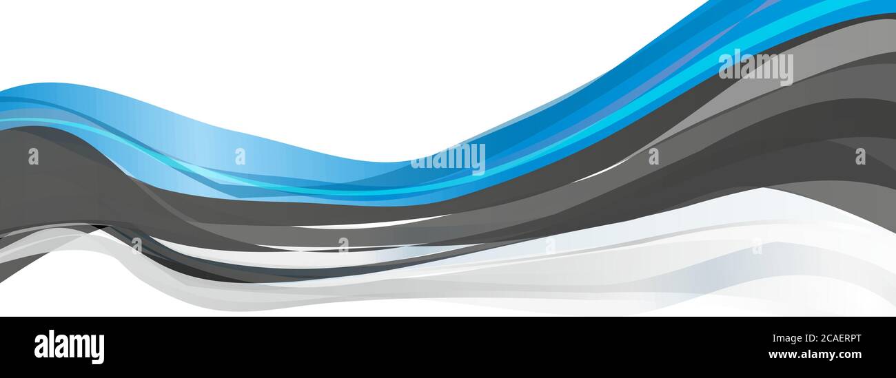Flag of Estonia, blue black white flag of the Estonian Republic Stock ...