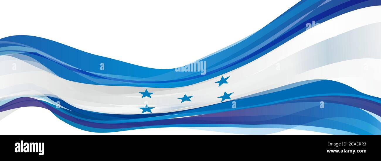 Flag of Honduras, blue and white stripes with a five-pointed star flag ...