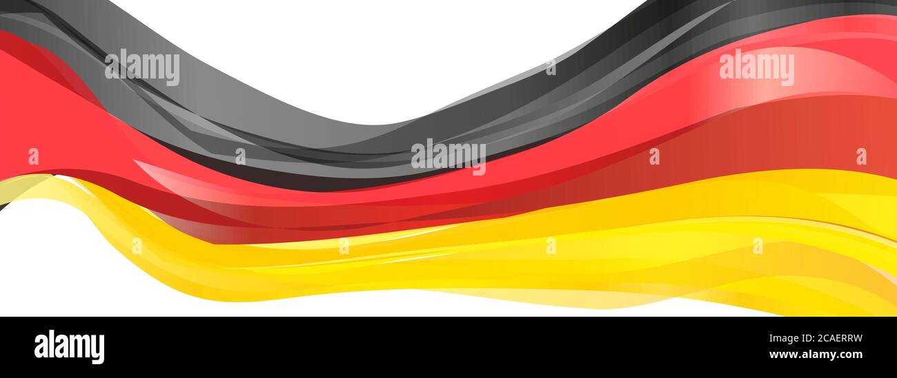 Flag of Germany, black-red-yellow flag of the Federal Republic of ...