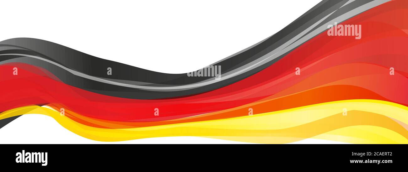 Flag of Germany, black-red-yellow flag of the Federal Republic of ...