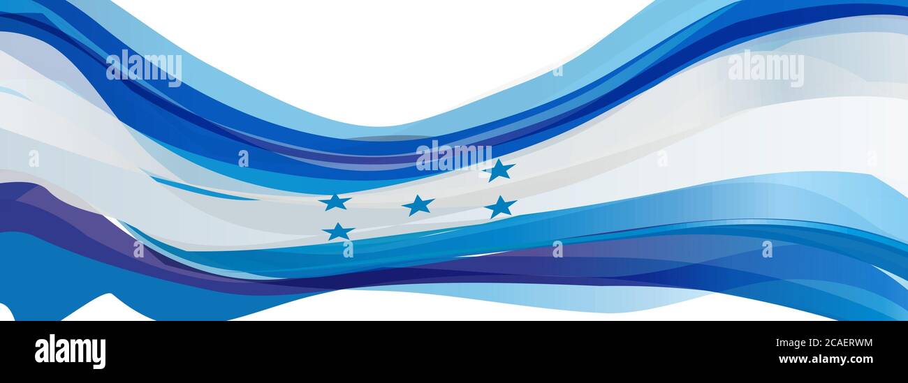 Flag of Honduras, blue and white stripes with a five-pointed star flag ...