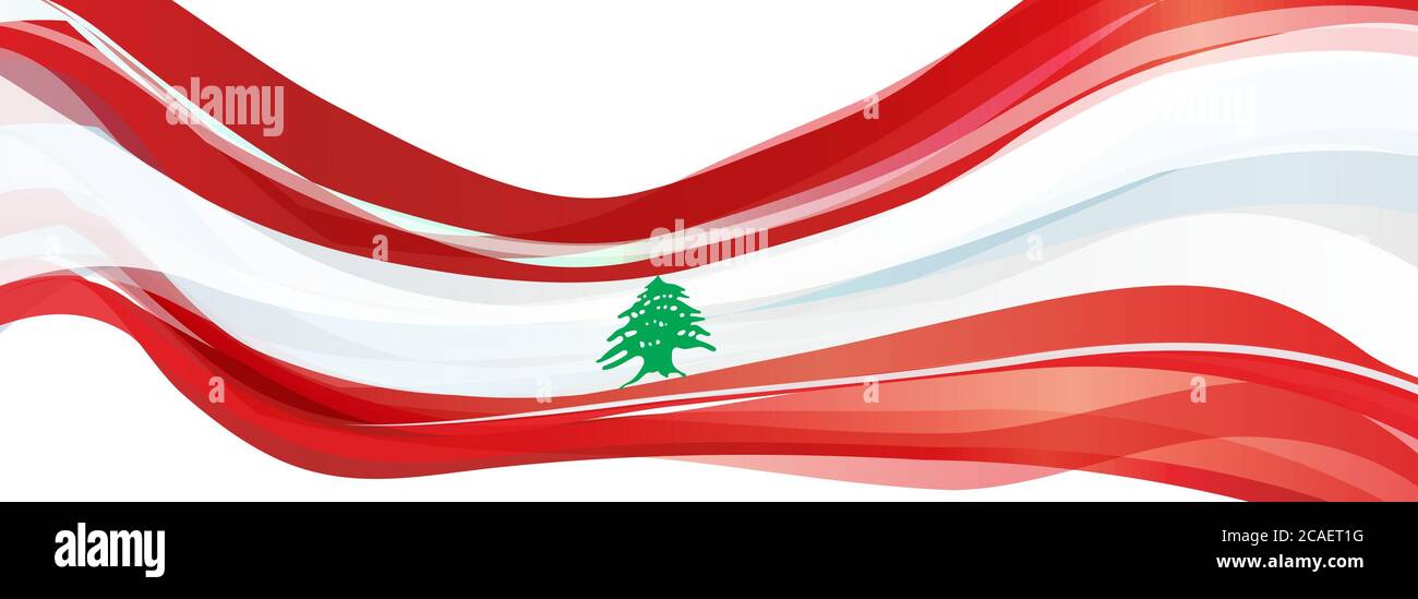 Flag of Lebanon, red white with a green cedar in the Flag of the ...
