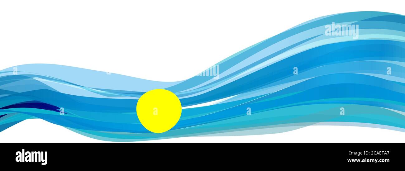 Flag of Palau, light blue with yellow circle Flag of the Republic of ...