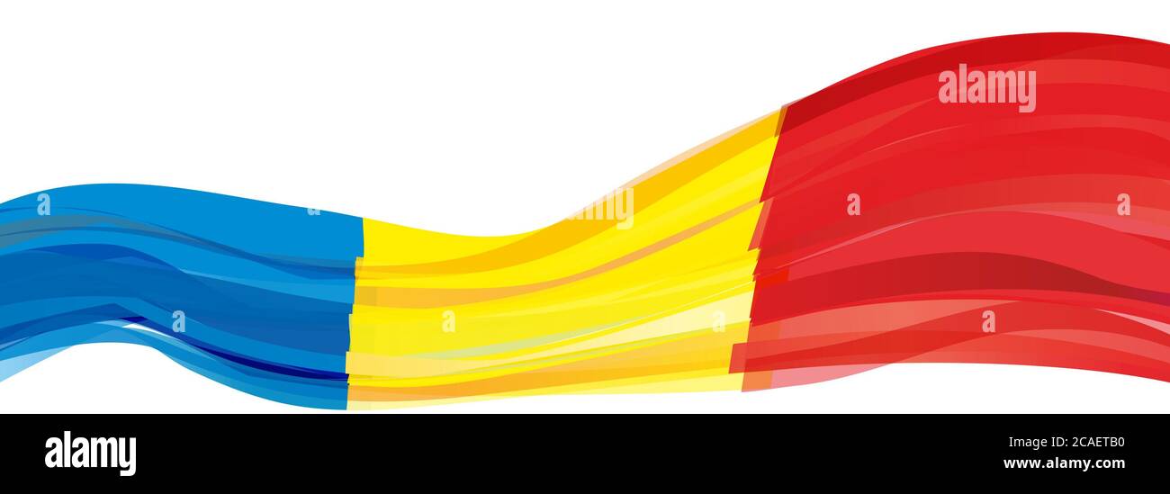 Flag of Romania, blue yellow red flag of Romania Stock Photo - Alamy