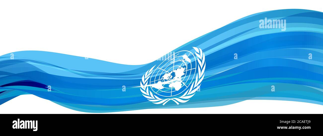 Flag of the United Nations, light blue with white logo Flag of the ...