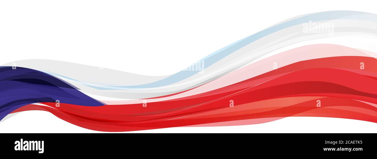Flag of the Czech Republic, red and white flag with a blue triangle of ...
