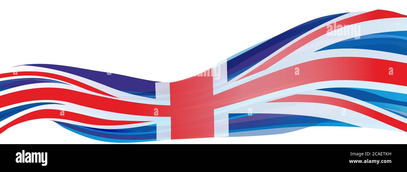 Flag of the United Kingdom, blue with red and white cross Flag of the ...