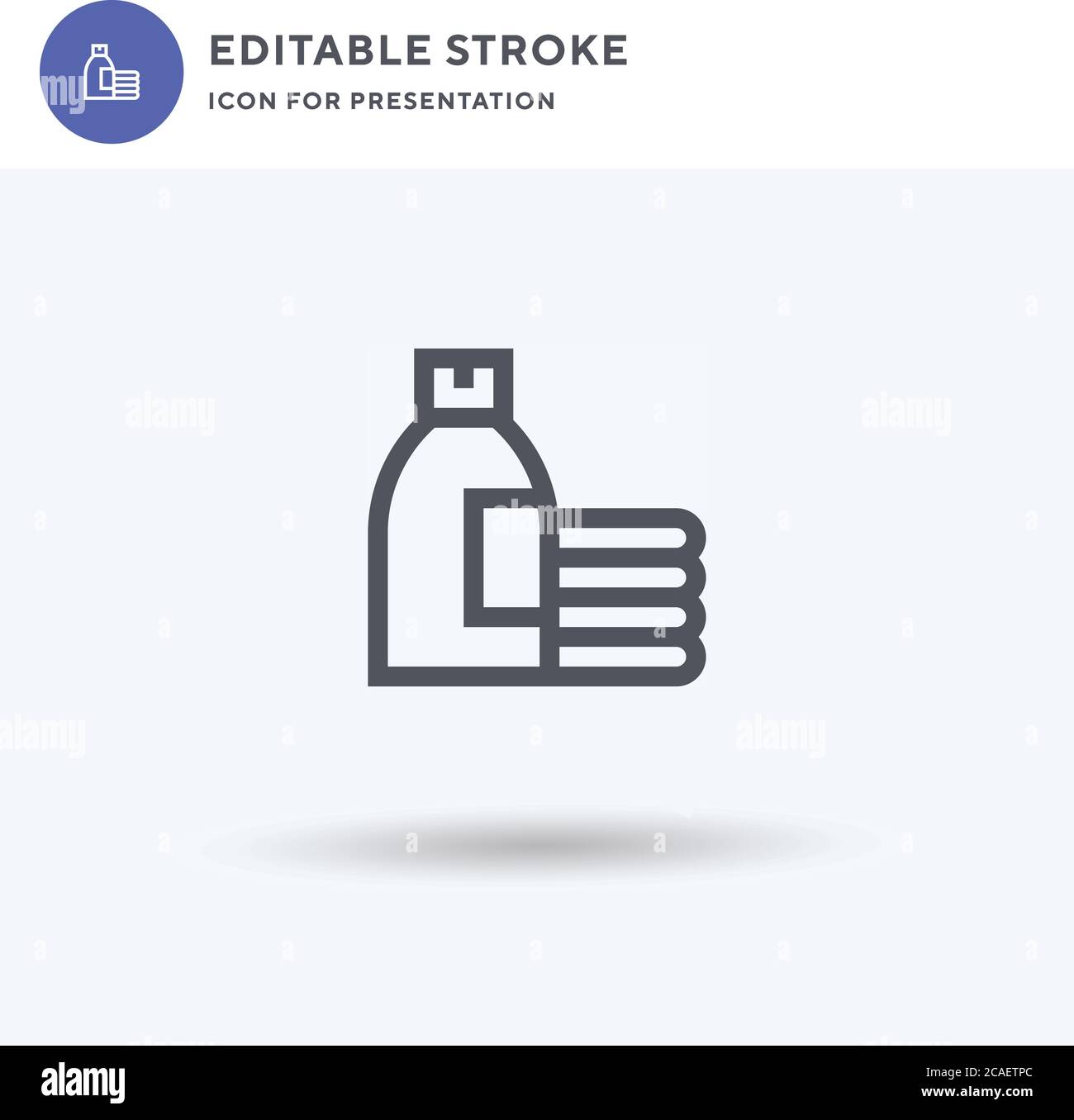 Bleach icon vector, filled flat sign, solid pictogram isolated on white ...