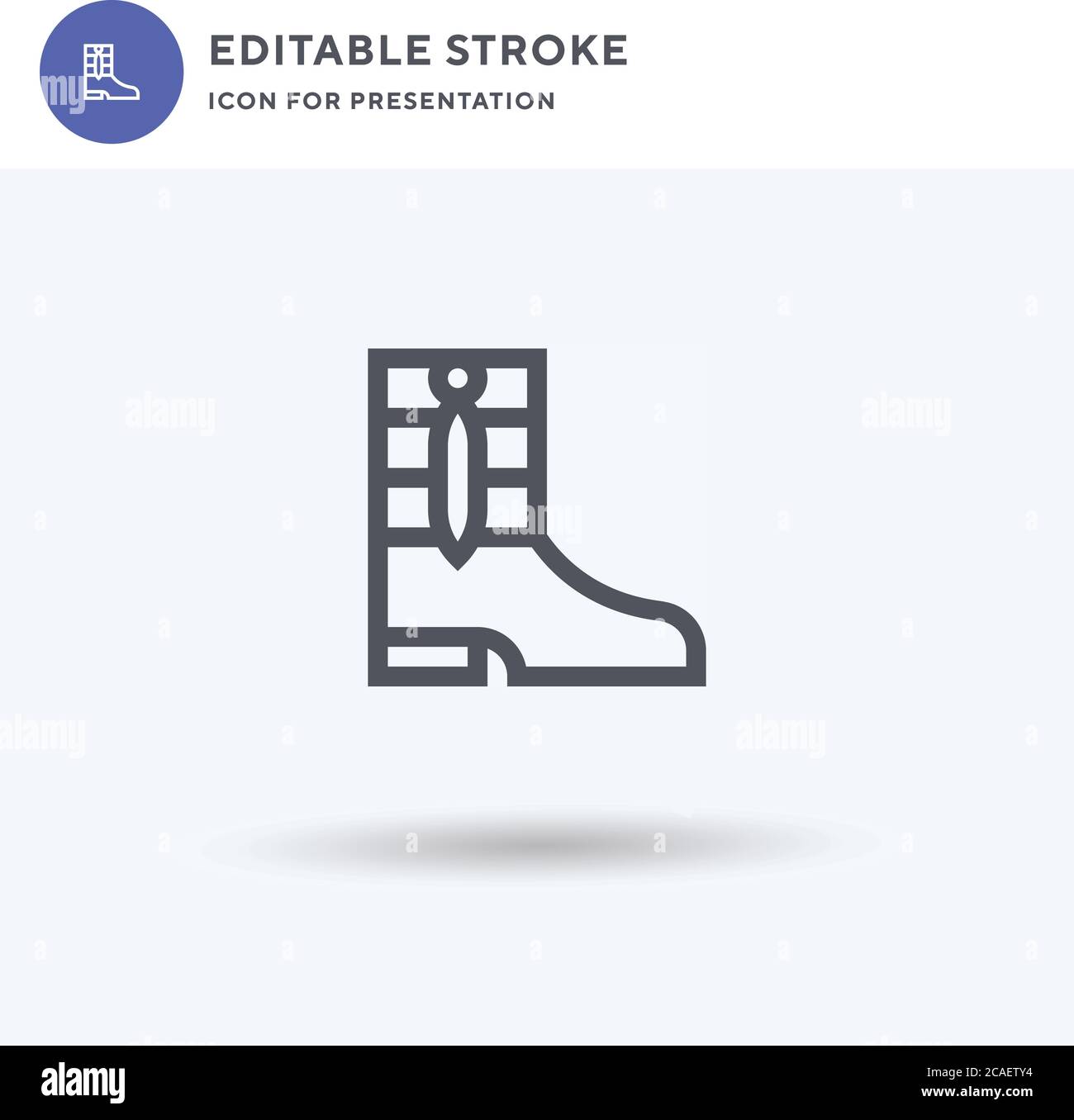 Boots icon vector, filled flat sign, solid pictogram isolated on white ...