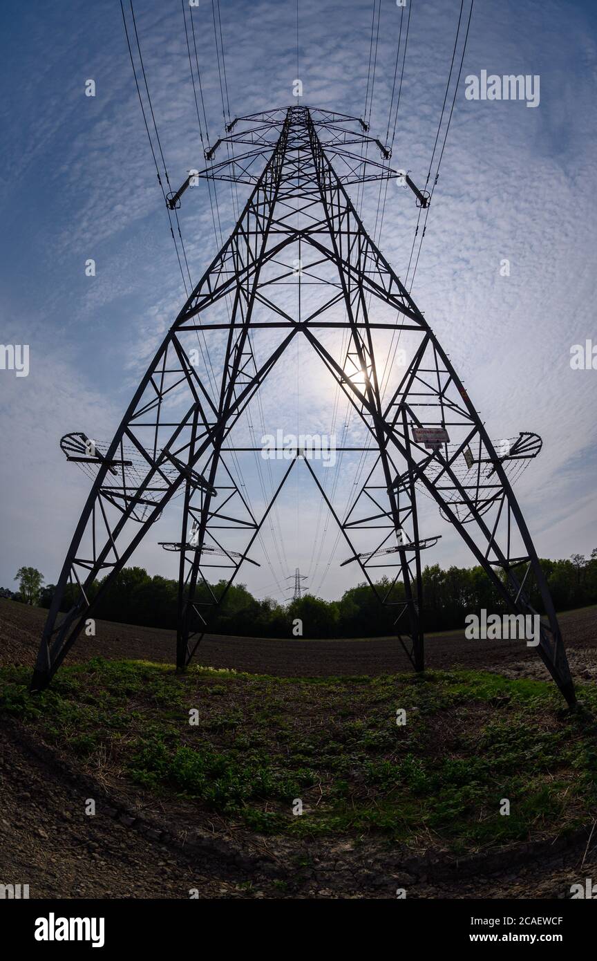 Felled pylon hi-res stock photography and images - Alamy